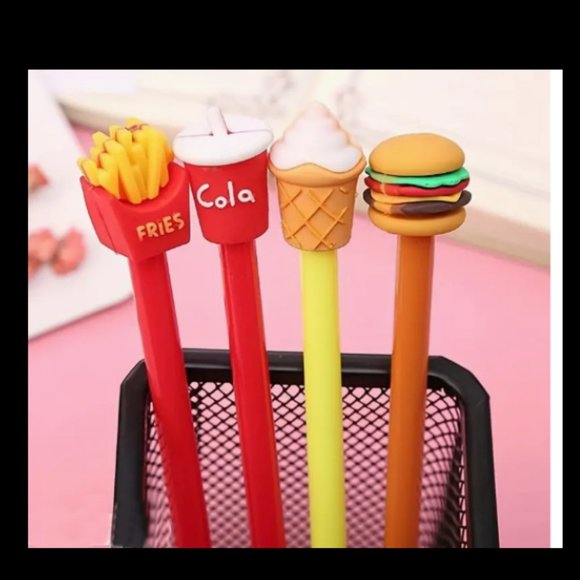 unbranded | Office | New Set Of 4 Fast Food Gel Pens | Poshmark